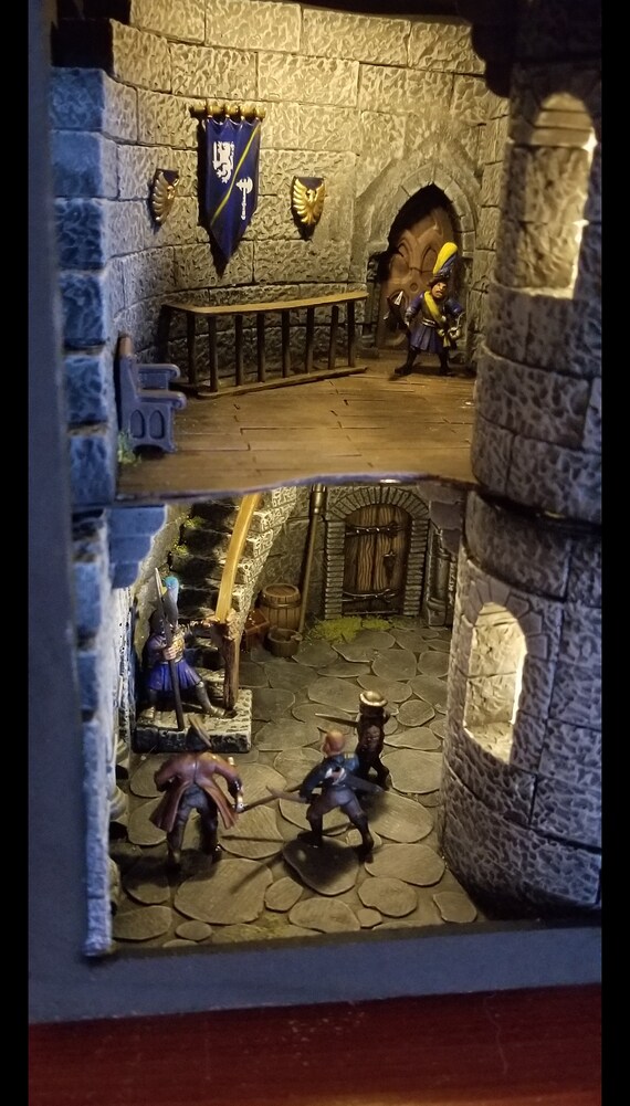 Fantasy Book Nook Castle Interior Bookcase Diorama / Shelf | Etsy