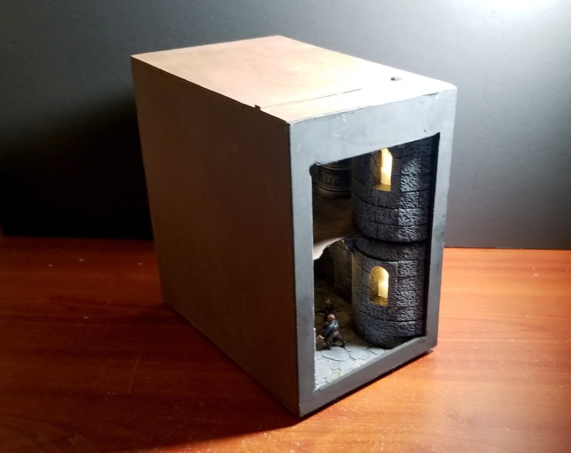 Fantasy Book Nook Castle Interior Bookcase Diorama / Shelf Insert ...