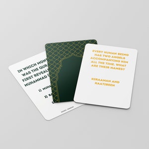 ISLAMIC TRIVIA Card Game - Etsy