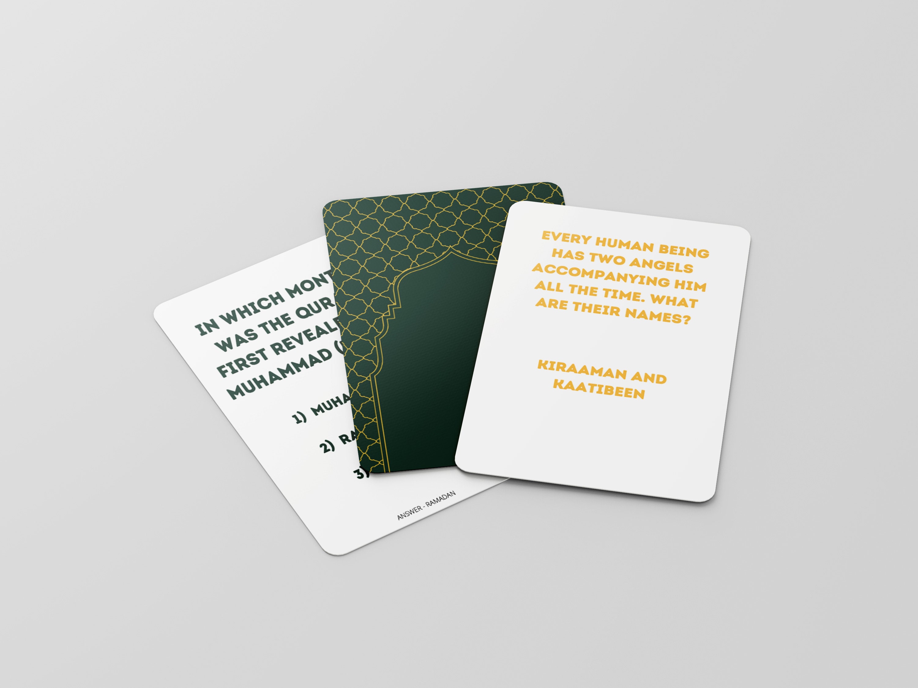 ISLAMIC TRIVIA Card Game - Etsy