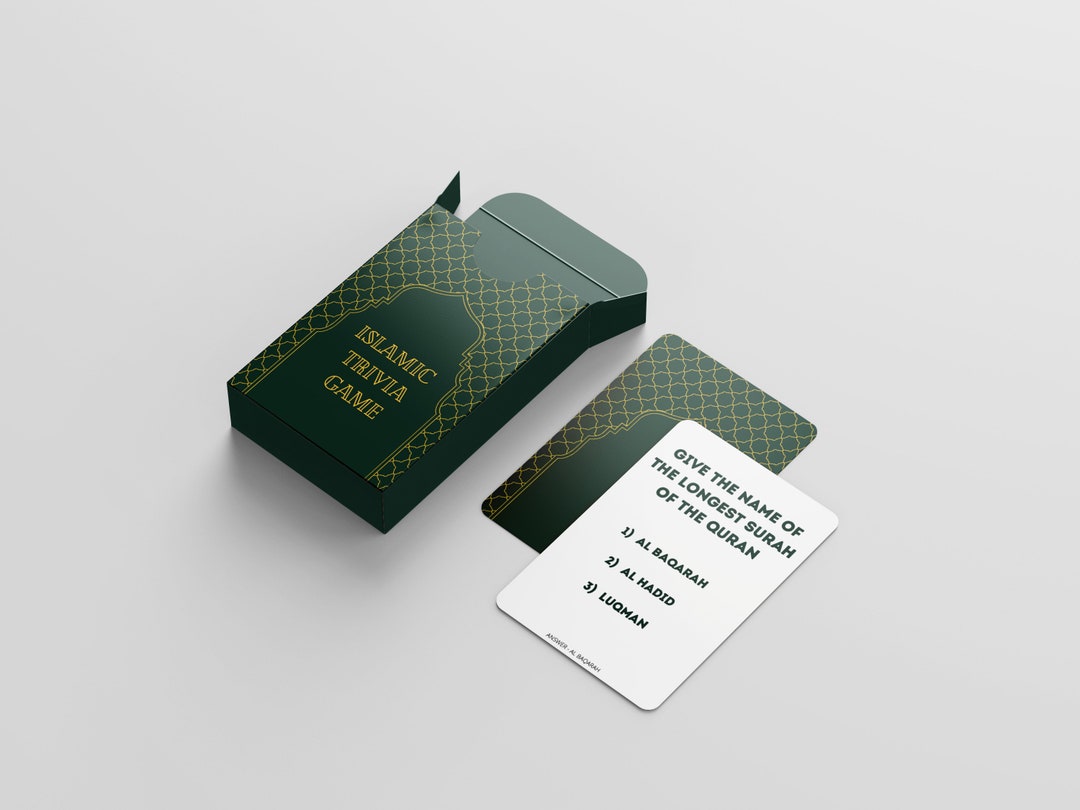 ISLAMIC TRIVIA Card Game - Etsy UK
