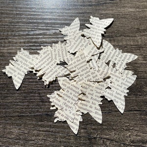 Vintage Book Page 2” Butterfly Shape Confetti Crafting Butterfly for ...