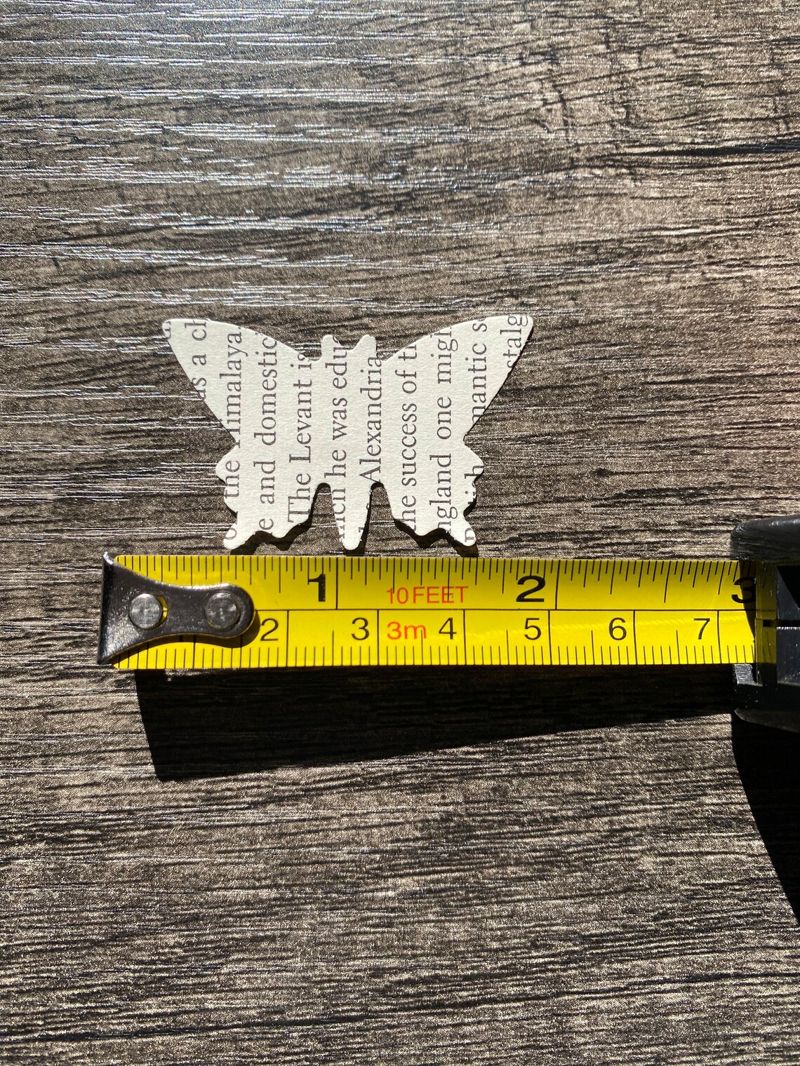 Vintage Book Page 2” Butterfly Shape Confetti Crafting Butterfly for ...