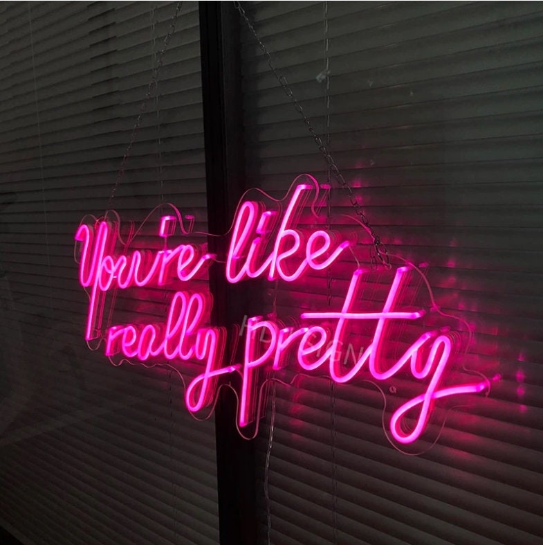 Customized Flex Led Pink Light 12V Best Set Acrylic Neon Sign | Etsy