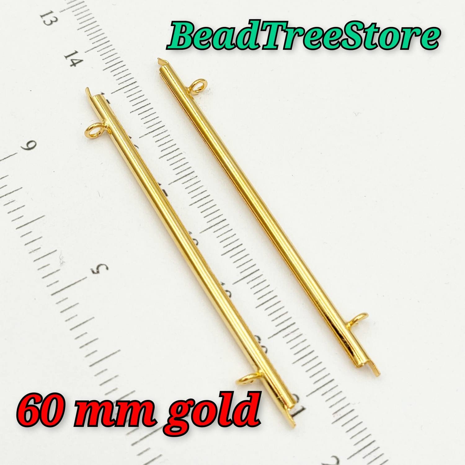 Miyuki End Tubes Gold or Silver Colour - Original Miyuki Slide Tube ...