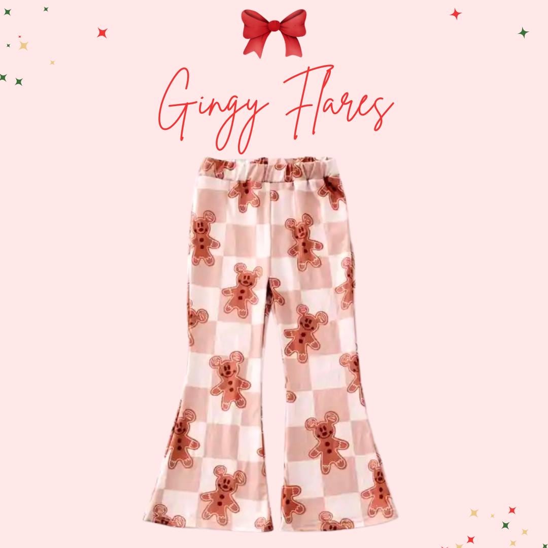 Gingy Girls Flare Pants/neutral/disney/holidays/toddler/girls/checkered ...