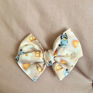 Blue Dog Bows/toddler/big Bow/baby Girl/rainbow/ - Etsy
