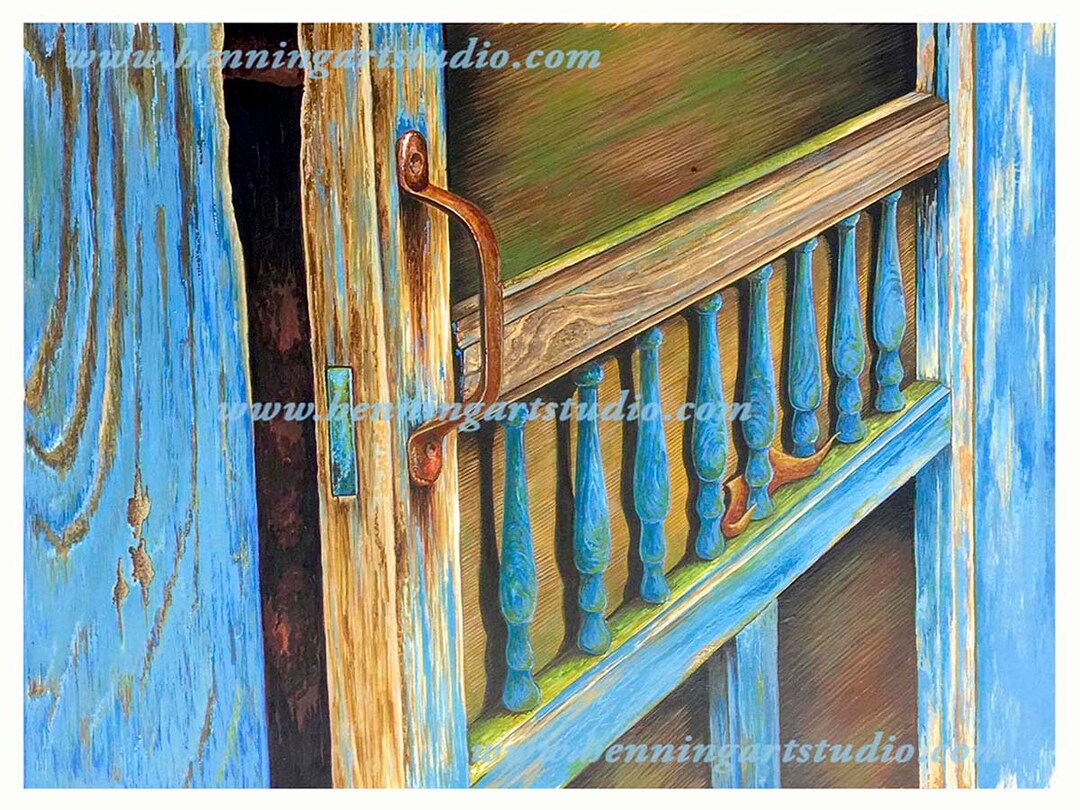 0043 Screen Door 9x12 - Etsy