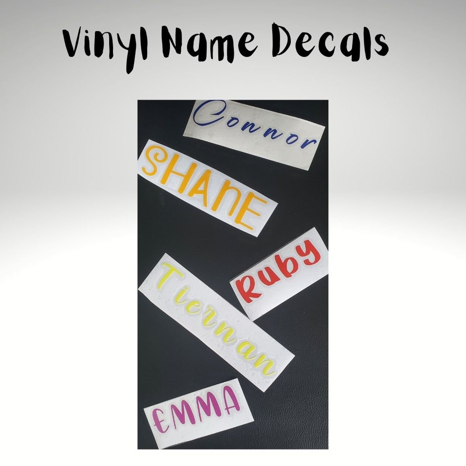 Vinyl Name Decal Custom Vinyl Lettering Personalized Vinyl | Etsy