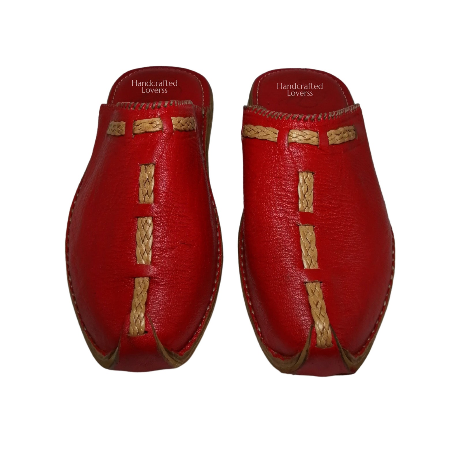 Moroccan Shoes Babouche Men Slippers Handmade Shoes Leather - Etsy