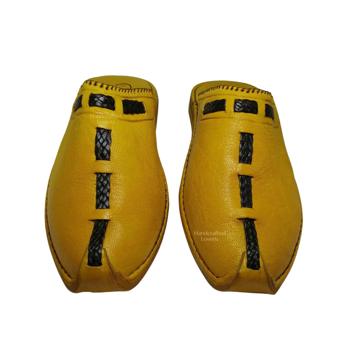 Moroccan Shoes Babouche Men Slippers Handmade Shoes Leather | Etsy