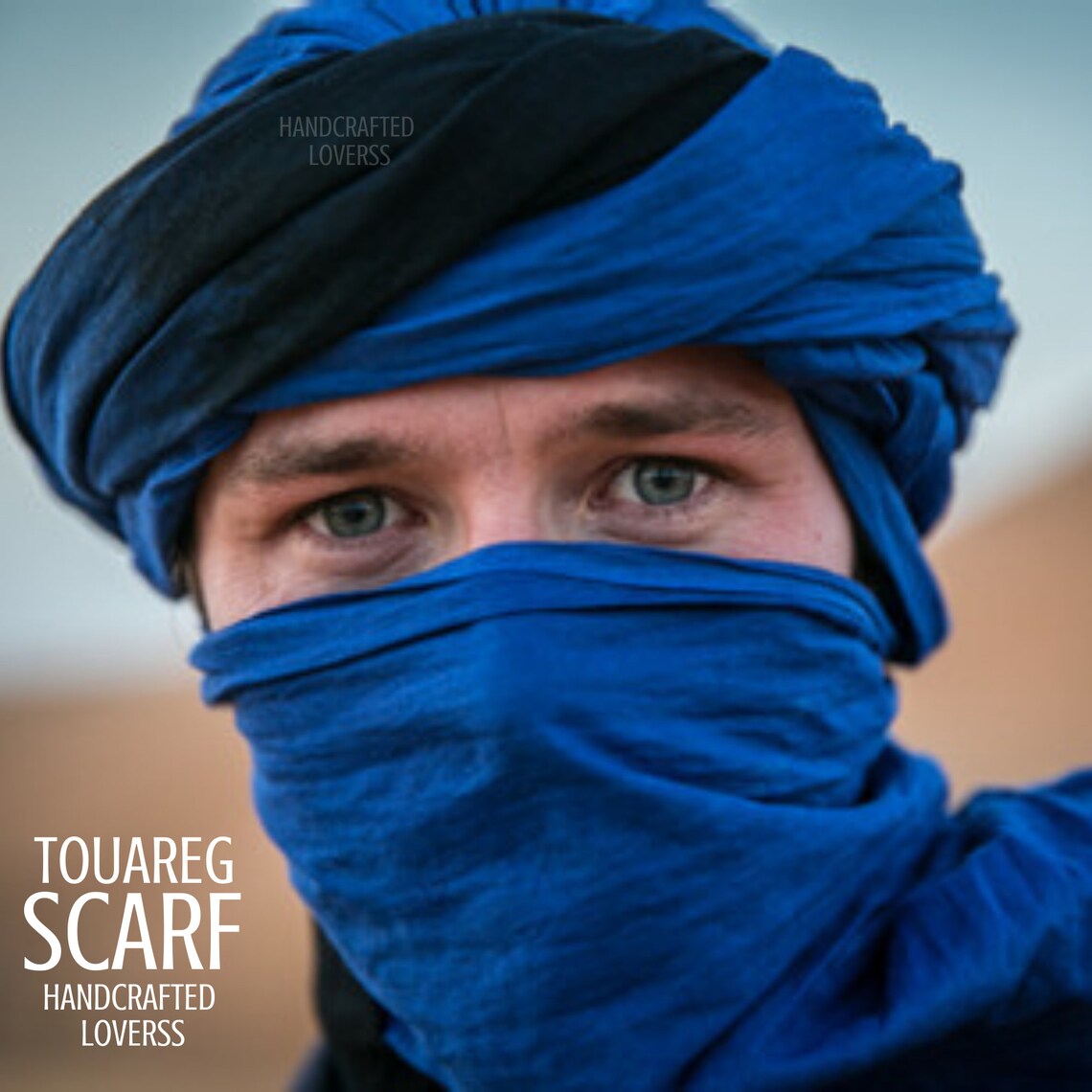 Moroccan Sahara Scarf Tuareg Long Ethnic Handmade Turban for - Etsy