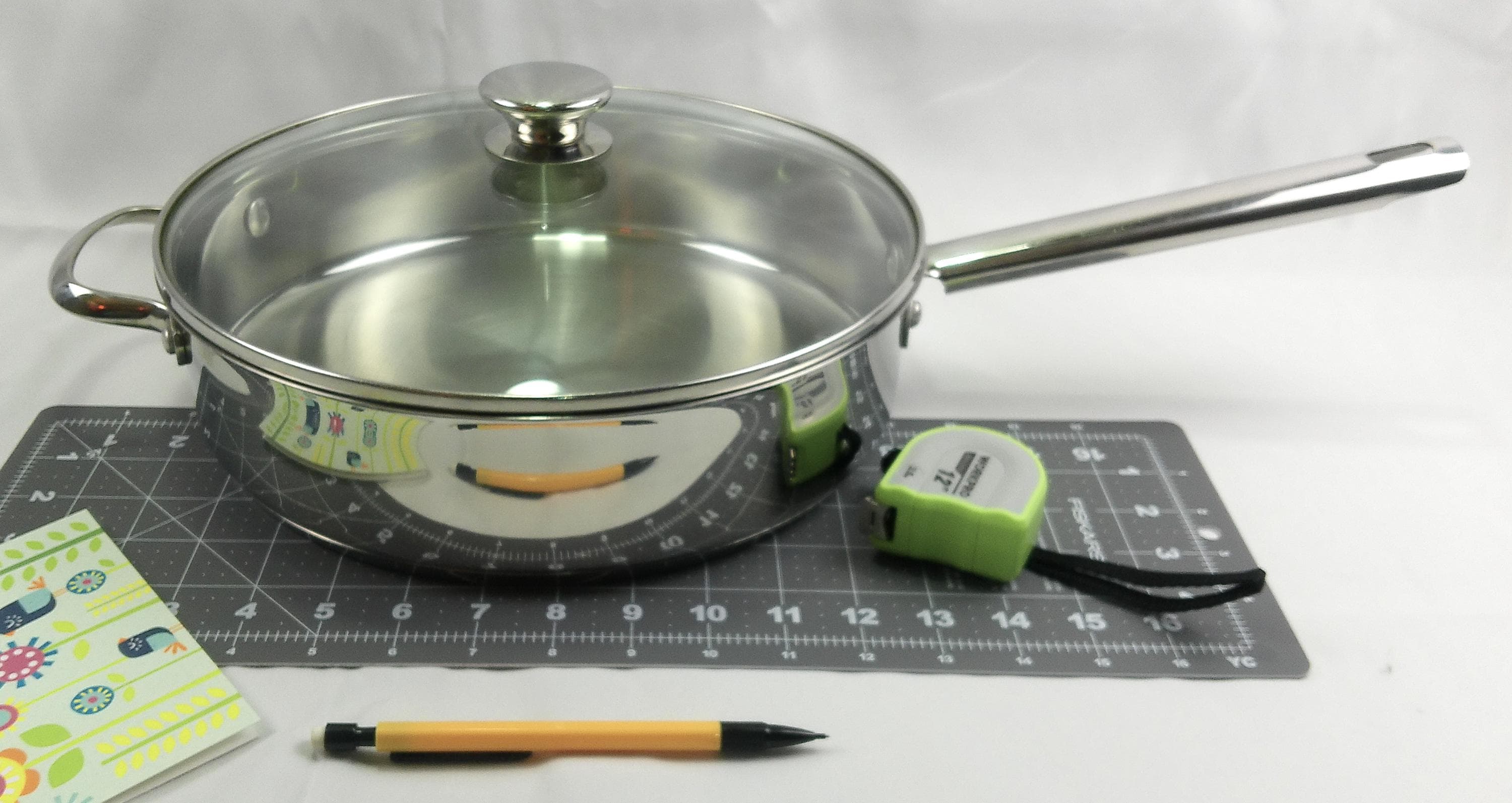 Vintage Wolfgang Puck Stainless Steel Cookware 11" Chicken Fryer Deep ...