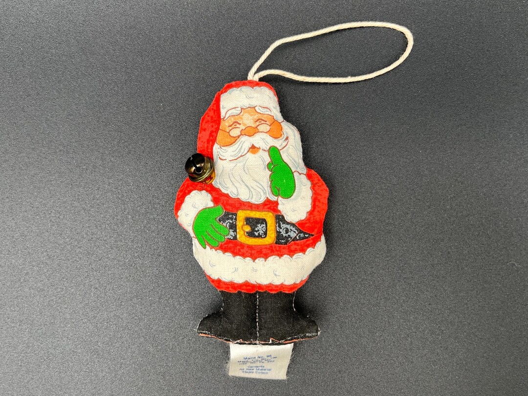 Vintage Hallmark Santa Claus Cloth Ornament - Etsy