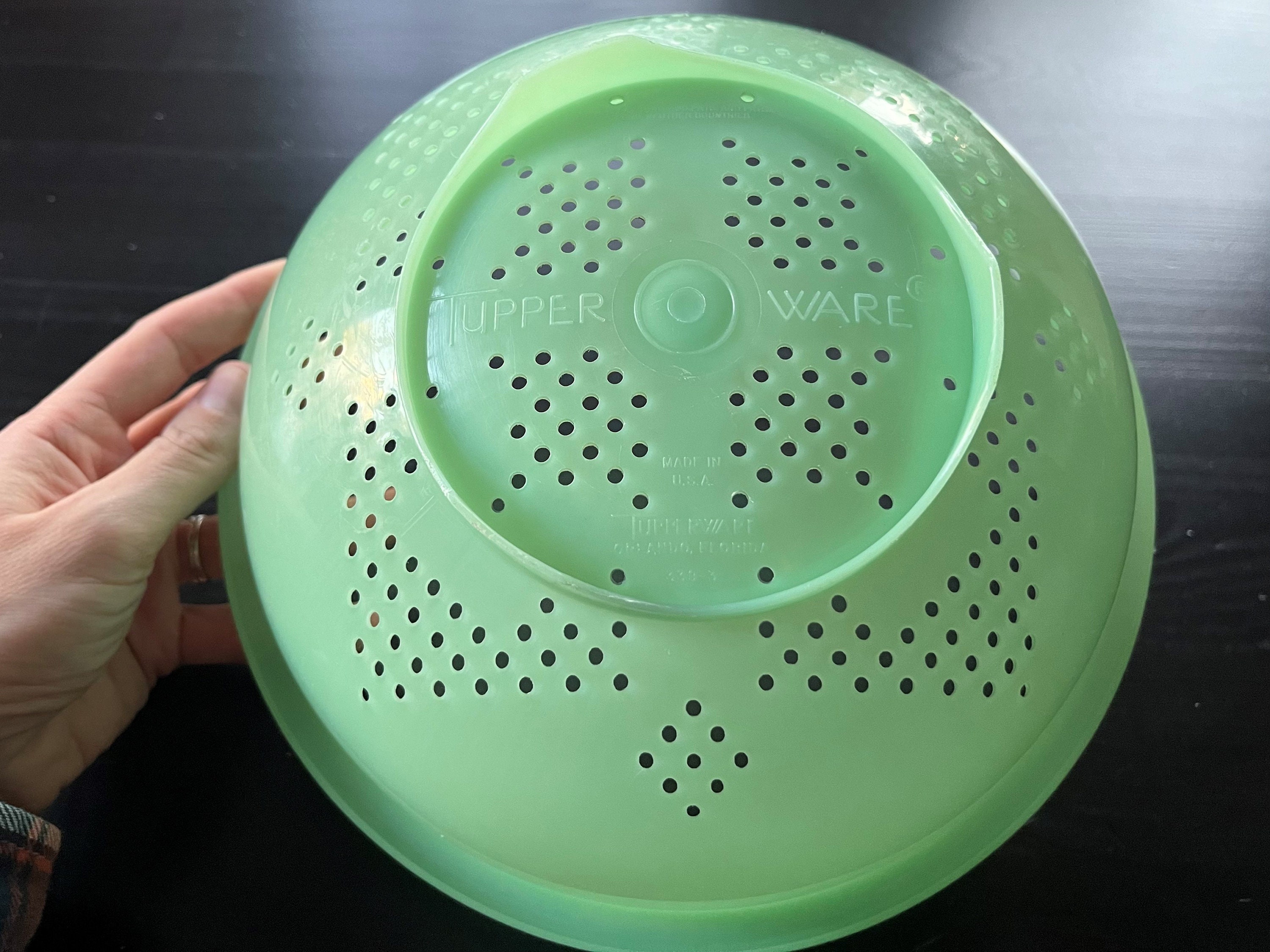 Tupperware Jadeite Green Strainer Colander 339-3 W/out Lid - Etsy