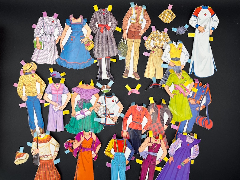 Vintage Strawberry Sue Paper Doll Set - Etsy