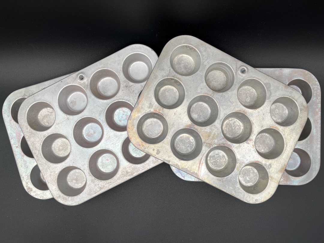 Vintage Aluminum Mini Muffin Tins, Lot of 4, 1 Mirro, 1 Wear Ever - Etsy
