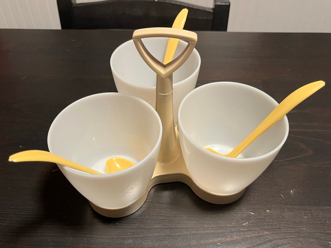 Tupperware Condiment Caddy With Spoons (757-4) - Etsy