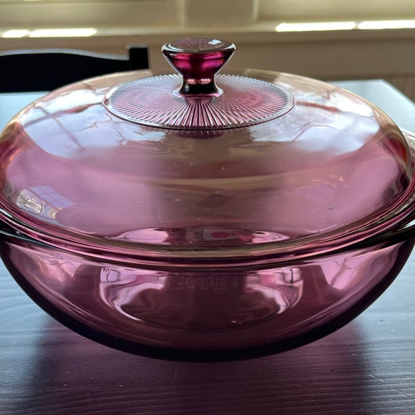 Cranberry Pyrex - Etsy