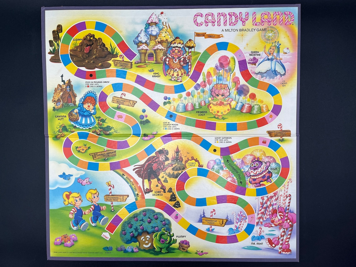 1984 Candy Land Board Game Complete - Etsy