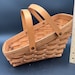 Longaberger Angled Fruit & Vegetable Basket With Wooden Swing Handles ...