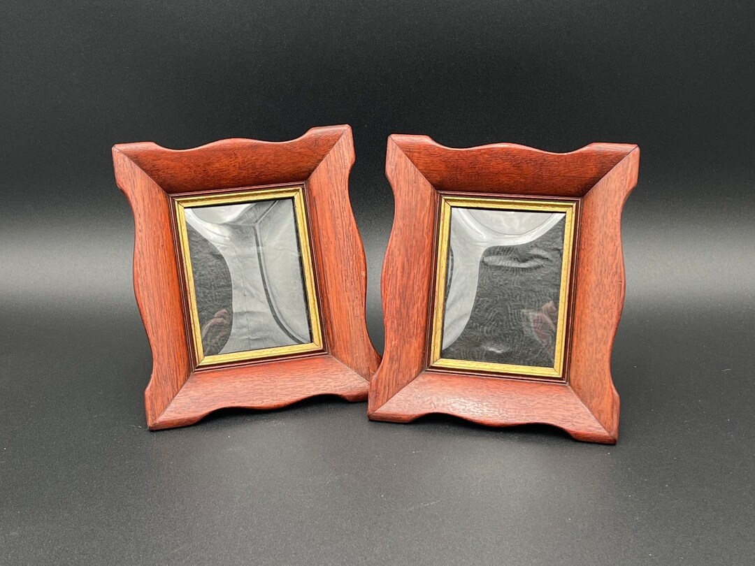 Midcentury Wood Picture Frames 4x3 - Etsy