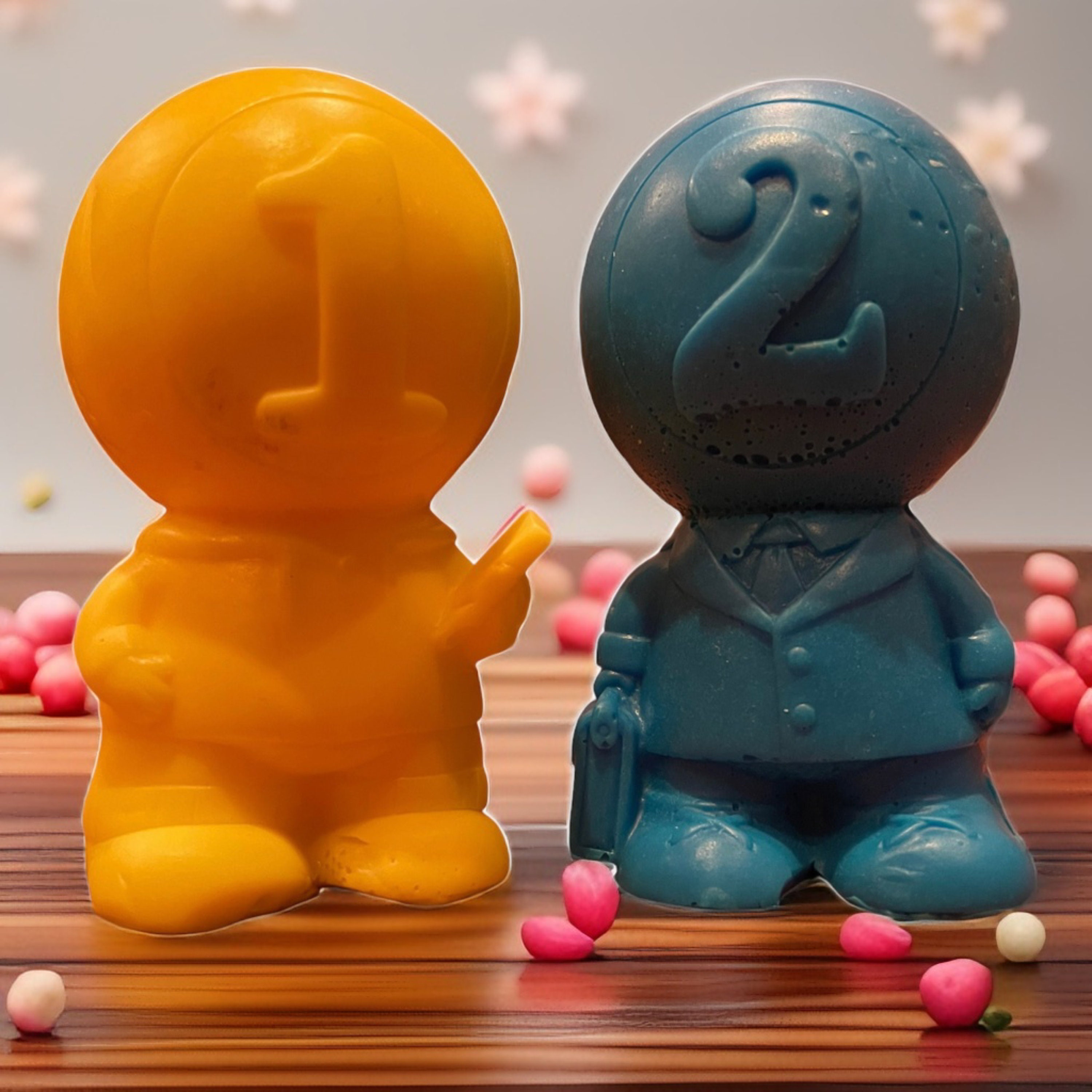 Set of 4 Billiard Ball Soap Figurines, Candy-scented, Unique Home Decor ...