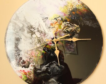 Fluid Painting With Clock - Etsy