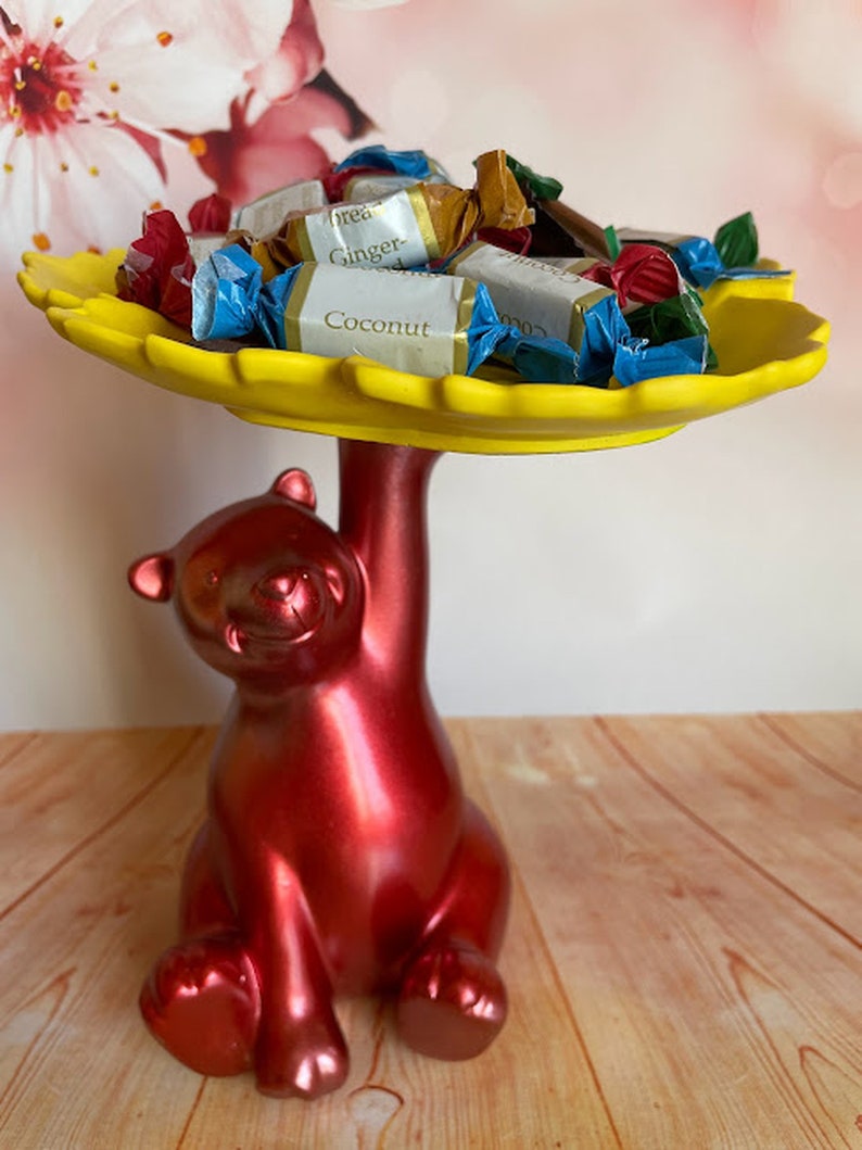 Plaster Bear Statue Modern Creative Animal Polar Bear Figurine - Etsy