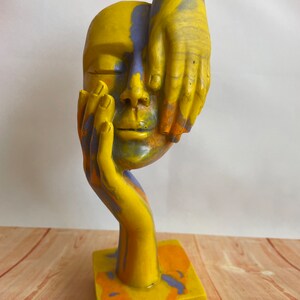 Hand and Face Statues, Women Sculpture, Housewarming Decors, Creative ...