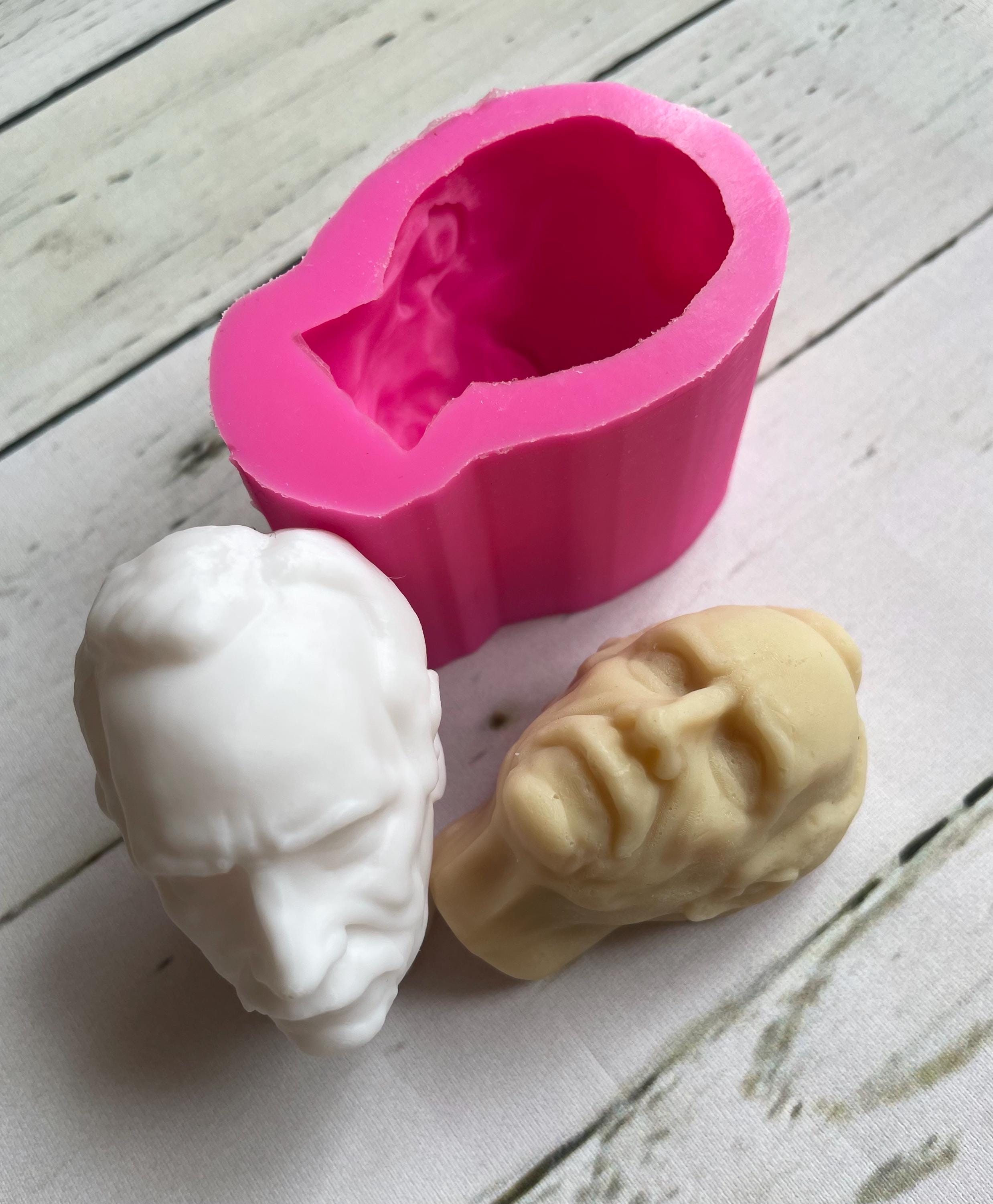 Silicone Mold, Human Head, Old Man Face, Facial Expression, Body Parts ...