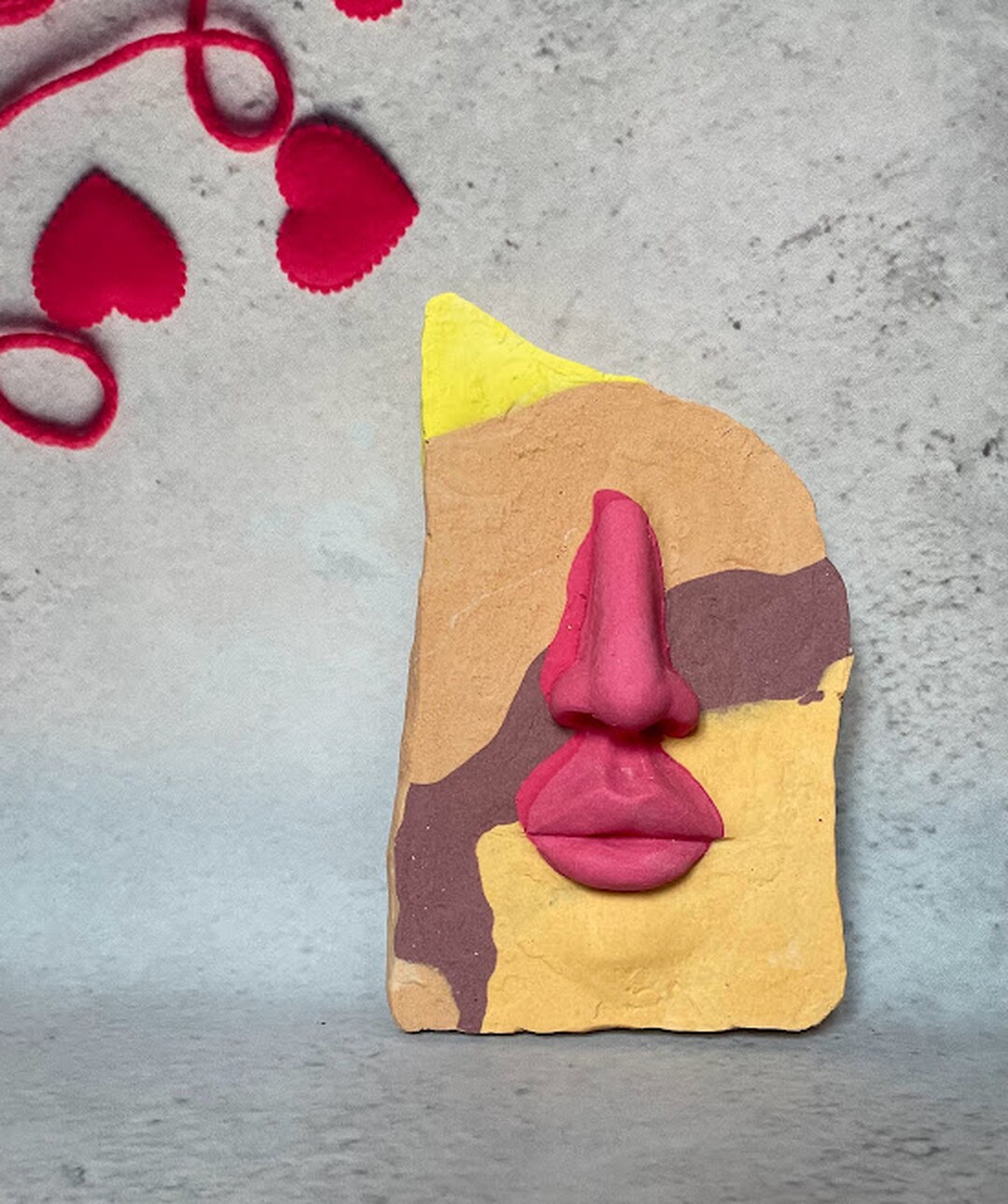 Gypsum Face Ornament, Incense Burner Holder, Tee Candle Holder, Face ...