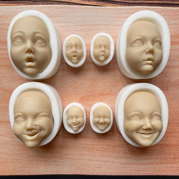 Doll Face Mold - Etsy