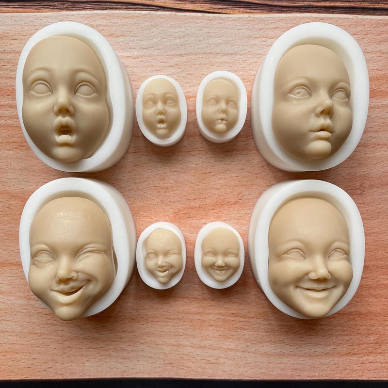 Face Silicone Mold - Etsy