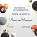 Printable Certificate of Participation in Billiard Tournament ...