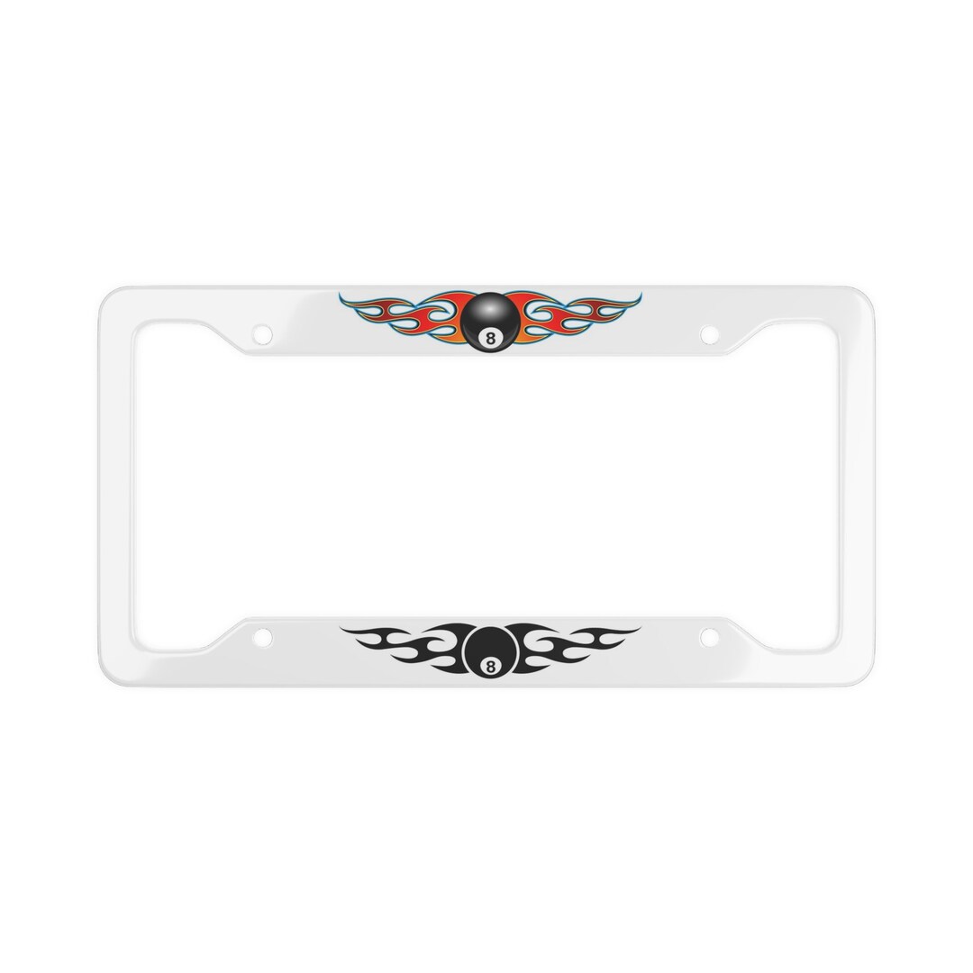 Billiard Enthusiast Car License Plate Frame Showcase Your Passion on ...