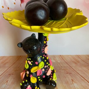 Plaster Bear Statue Modern Creative Animal Polar Bear Figurine Home ...