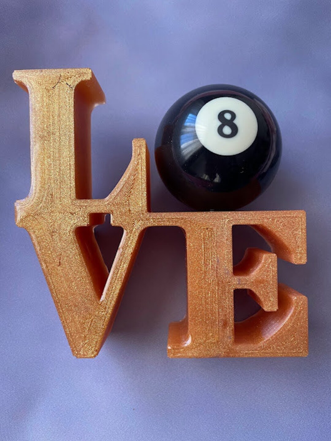 Billiard Resin Statue, LOVE Pool, Minimalist Art Decorative Ornaments ...