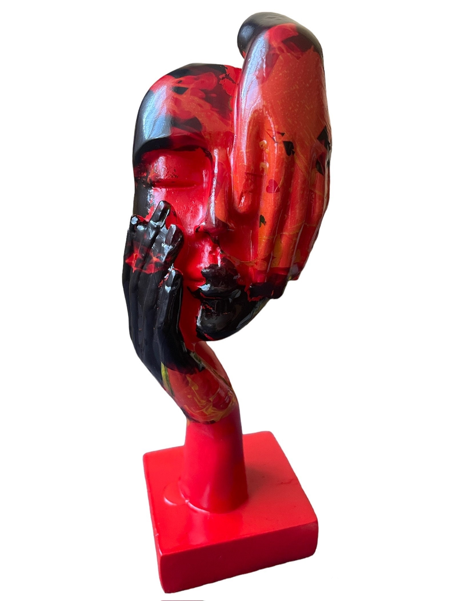 Hand and Face Statues, Women Sculpture, Housewarming Decors, Creative ...