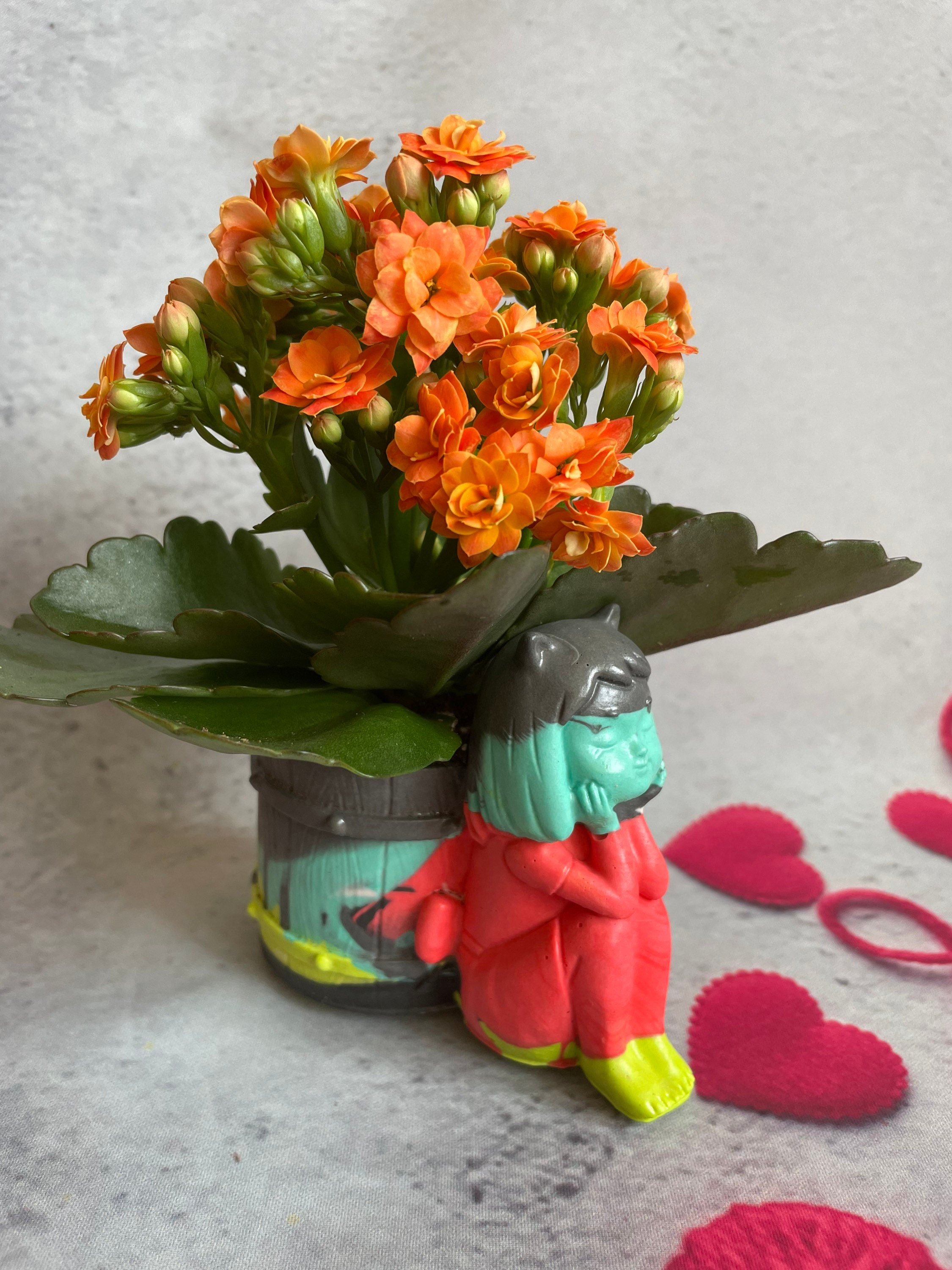 Girl With Basket, Flower Pot, Ashtray, Pen Holder, Candle Holder ...