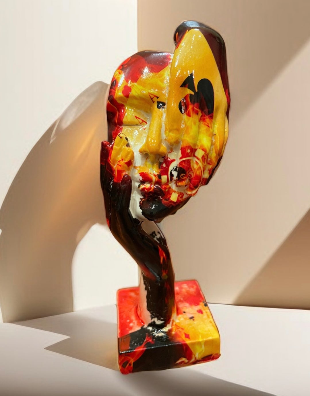 Hand and Face Statues, Women Sculpture, Housewarming Decors, Creative ...