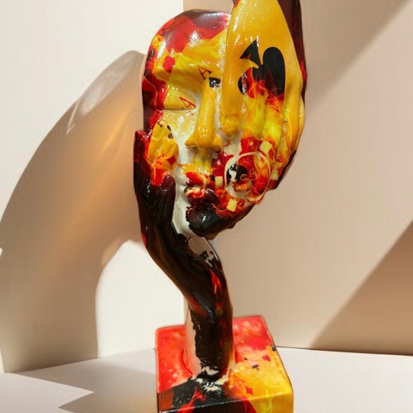 Hand Face Sculpture - Etsy