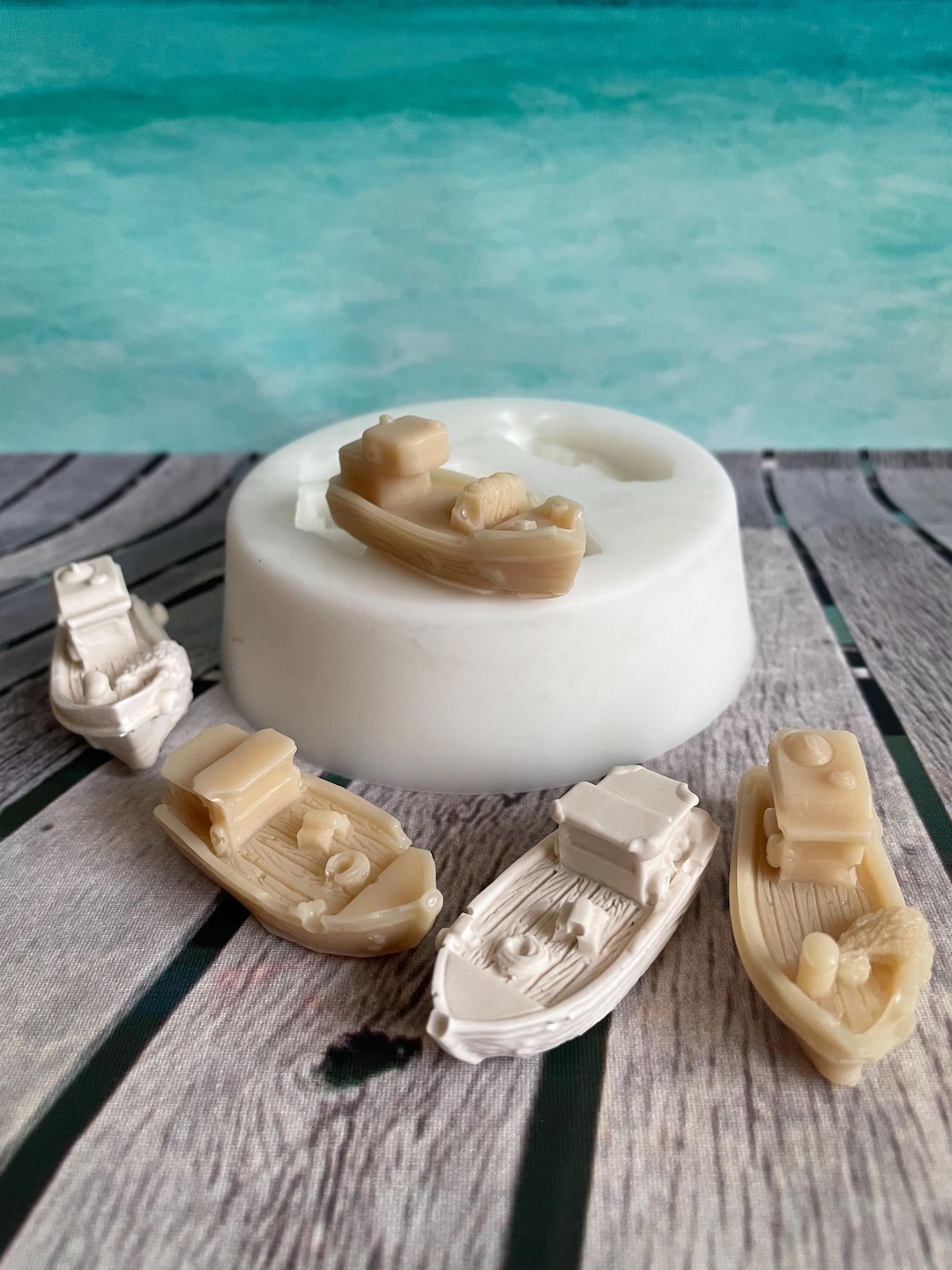 Silicone Mold SET for Boat Designs, Nautical Décor, Fishing Boat Mold ...