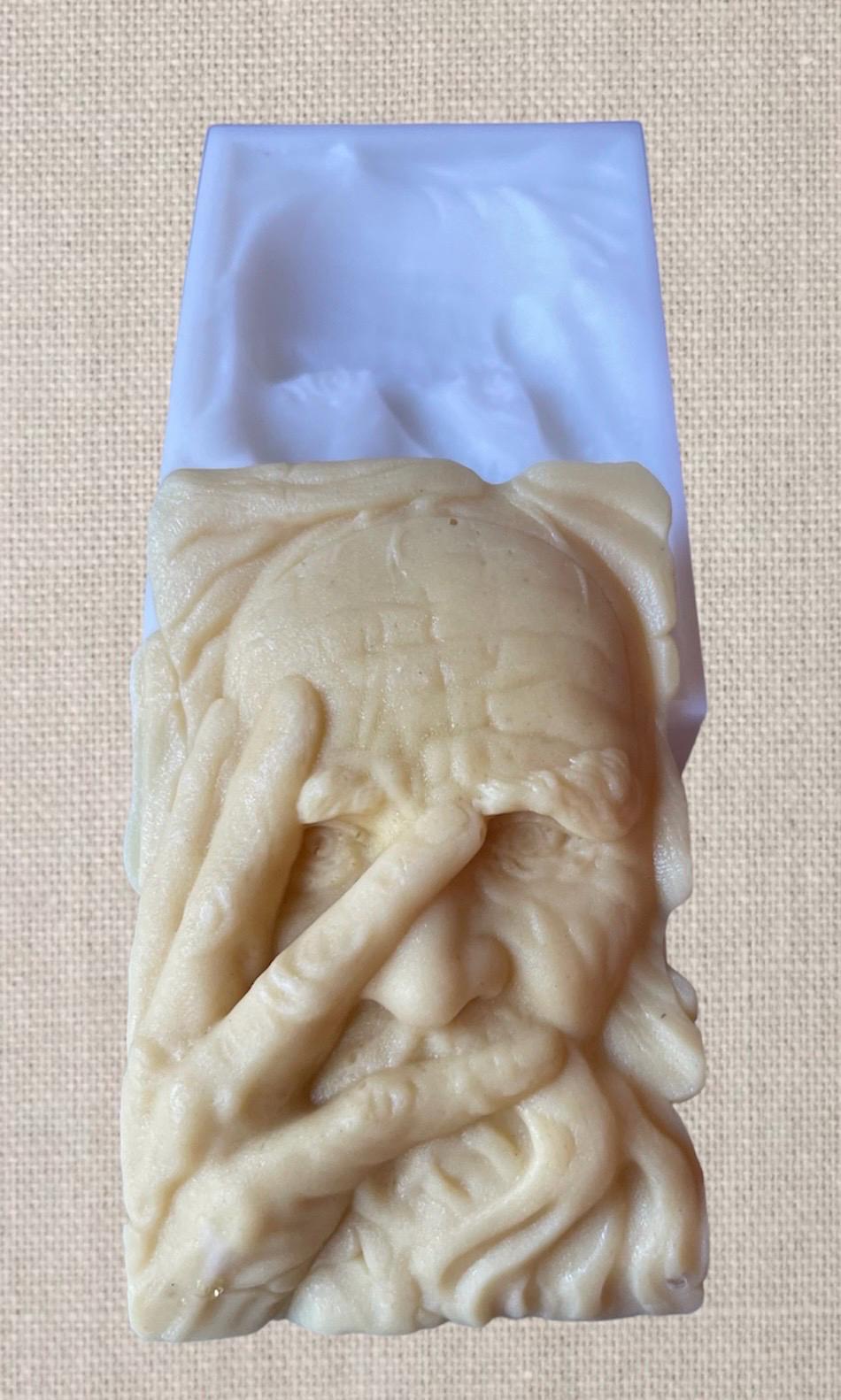 Old Man Face Silicone Mold, Head Mold, Craft Supplies, Tools, Key Chain ...