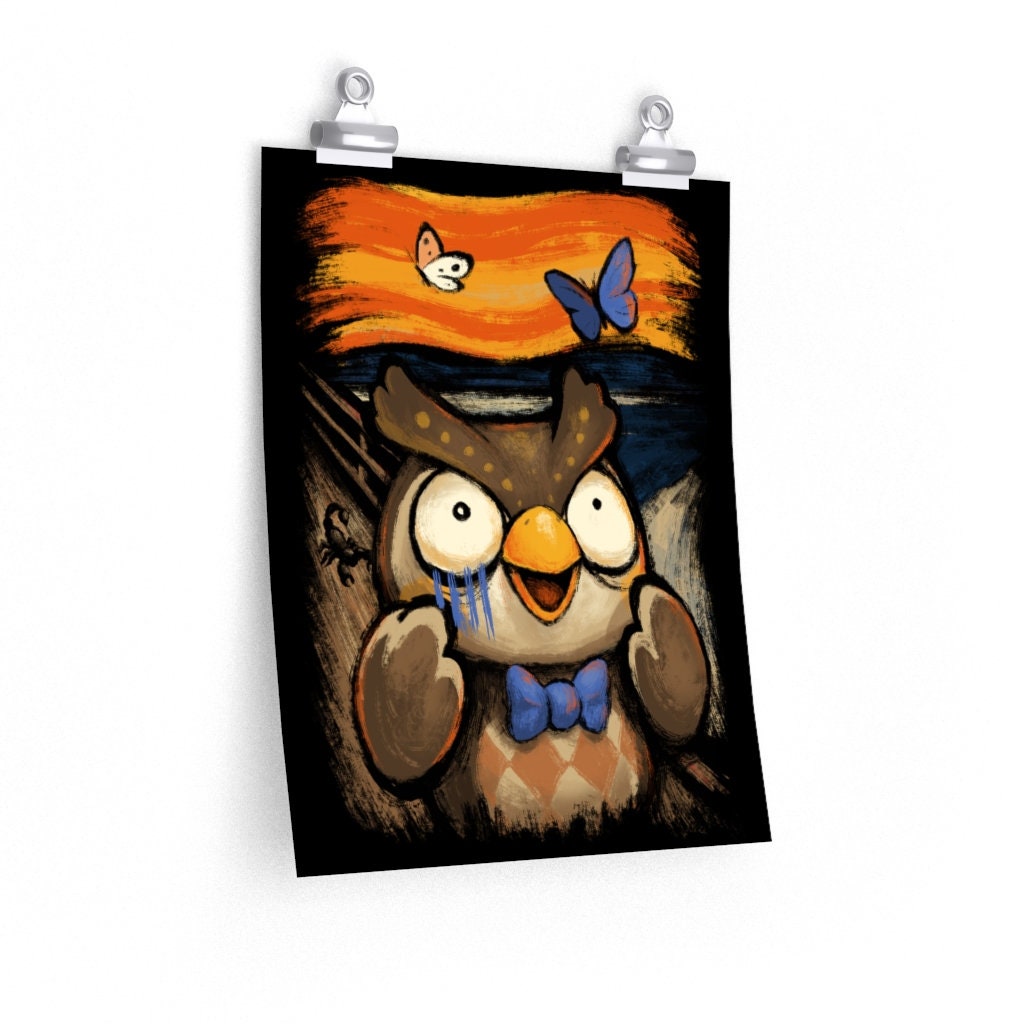 Blathers Poster Animal Crossing Art Print Artistic Island | Etsy