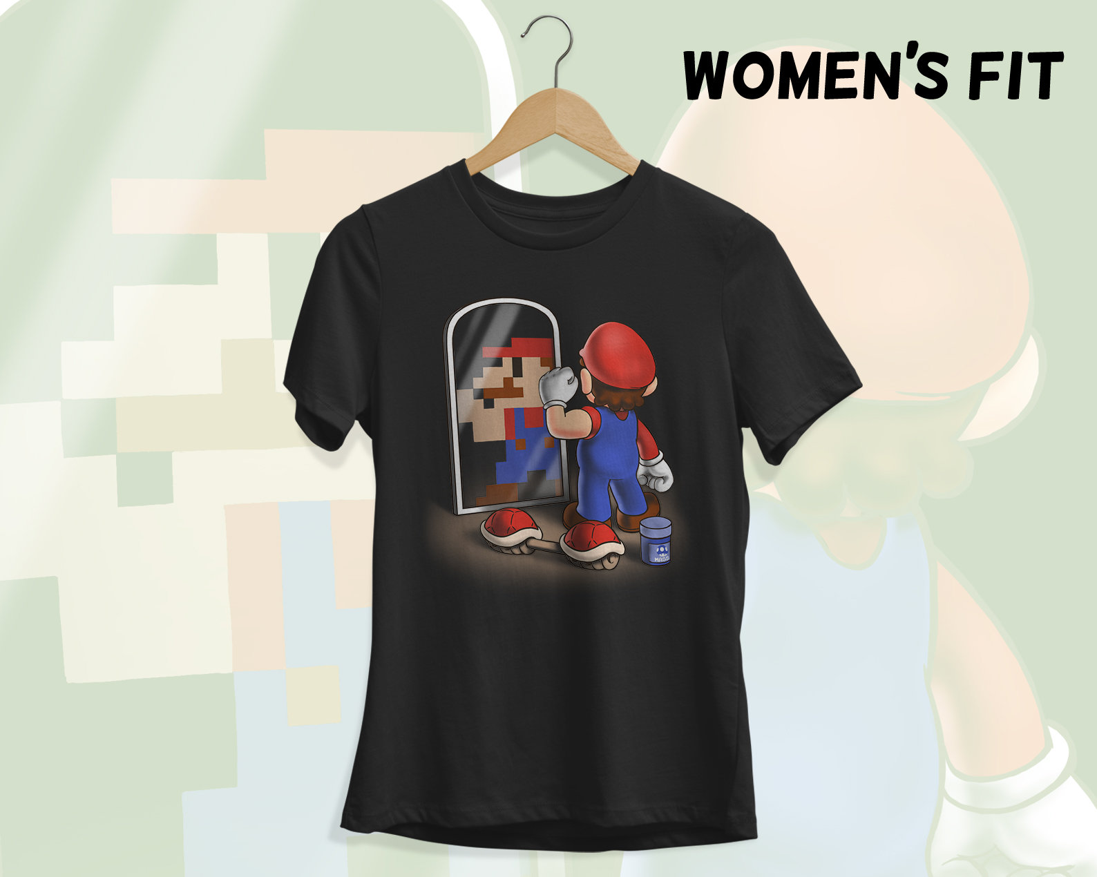 Mario Gym t-shirt Mario bros shirt mario 64 Pixel retro | Etsy