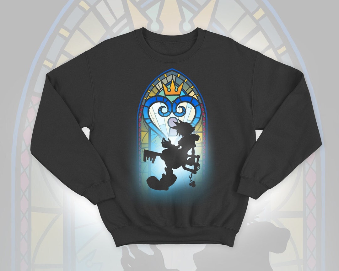 Kingdom Hearts Sweatshirt or Hoodie - Sora Stained Glass Shirt ...