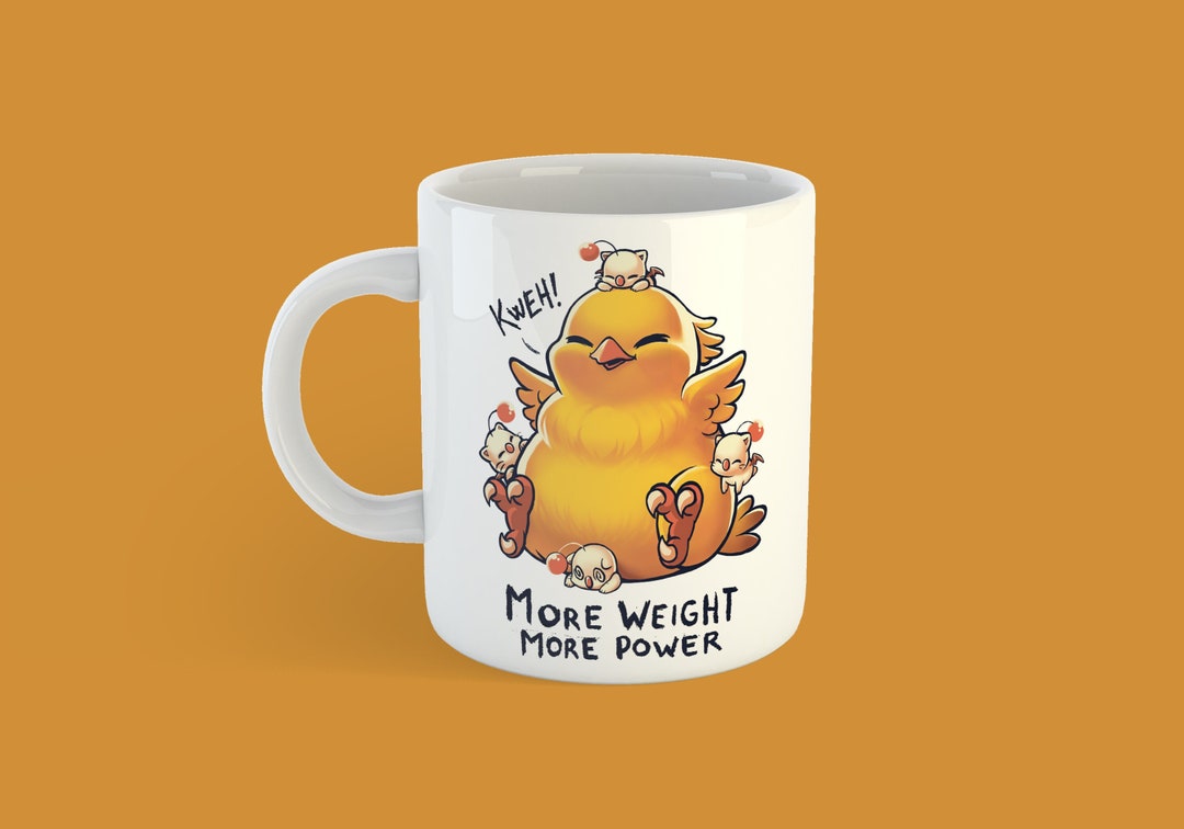 Fat Chocobo Mug - Final Fantasy Ceramic Mug 11oz / 15oz or 20oz ...