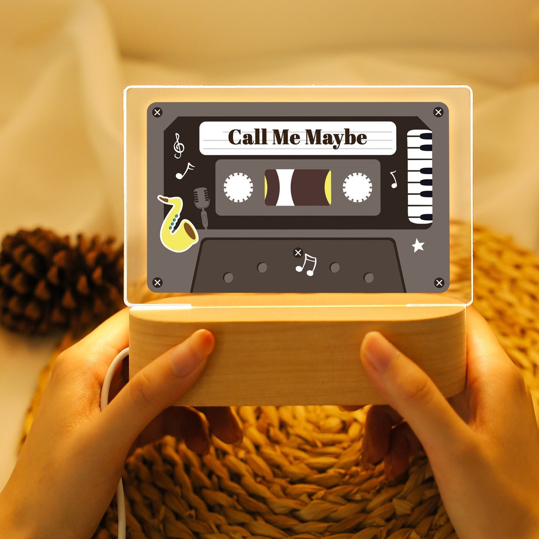 Vintage Classic Mixtape Night Light,custom Album Cover Song Name Lamp ...