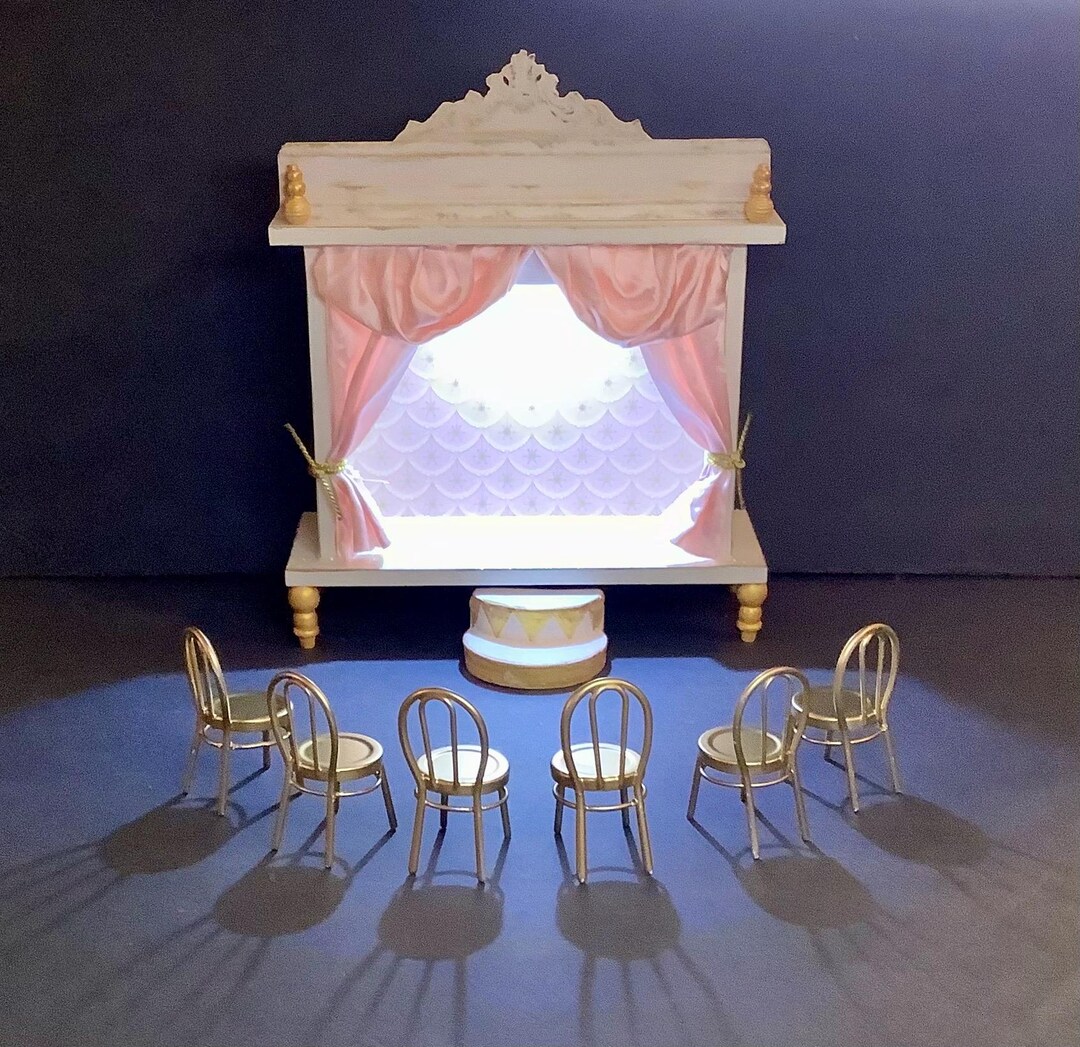 Miniature Lighted Theater Stage - for Play or Display - Perfect for ...